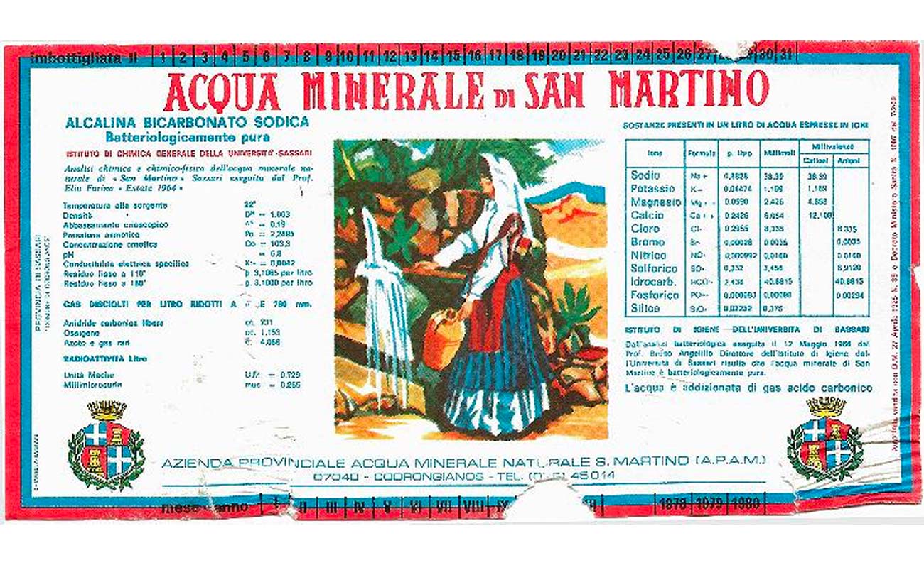 Acqua San Martino: orgoglio sardo noto in tutto il mondo